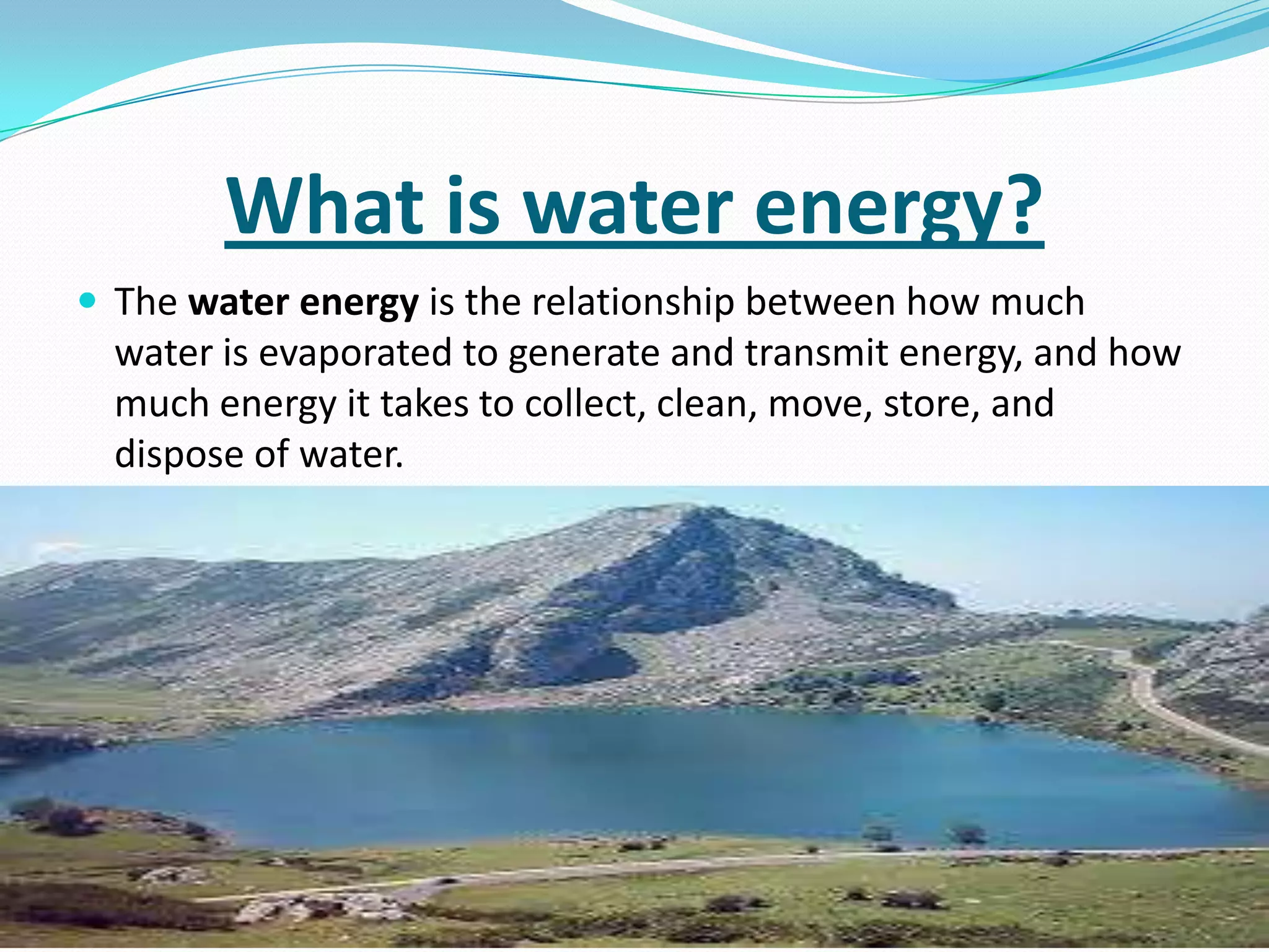 Power Point of Water Energy | PPTX