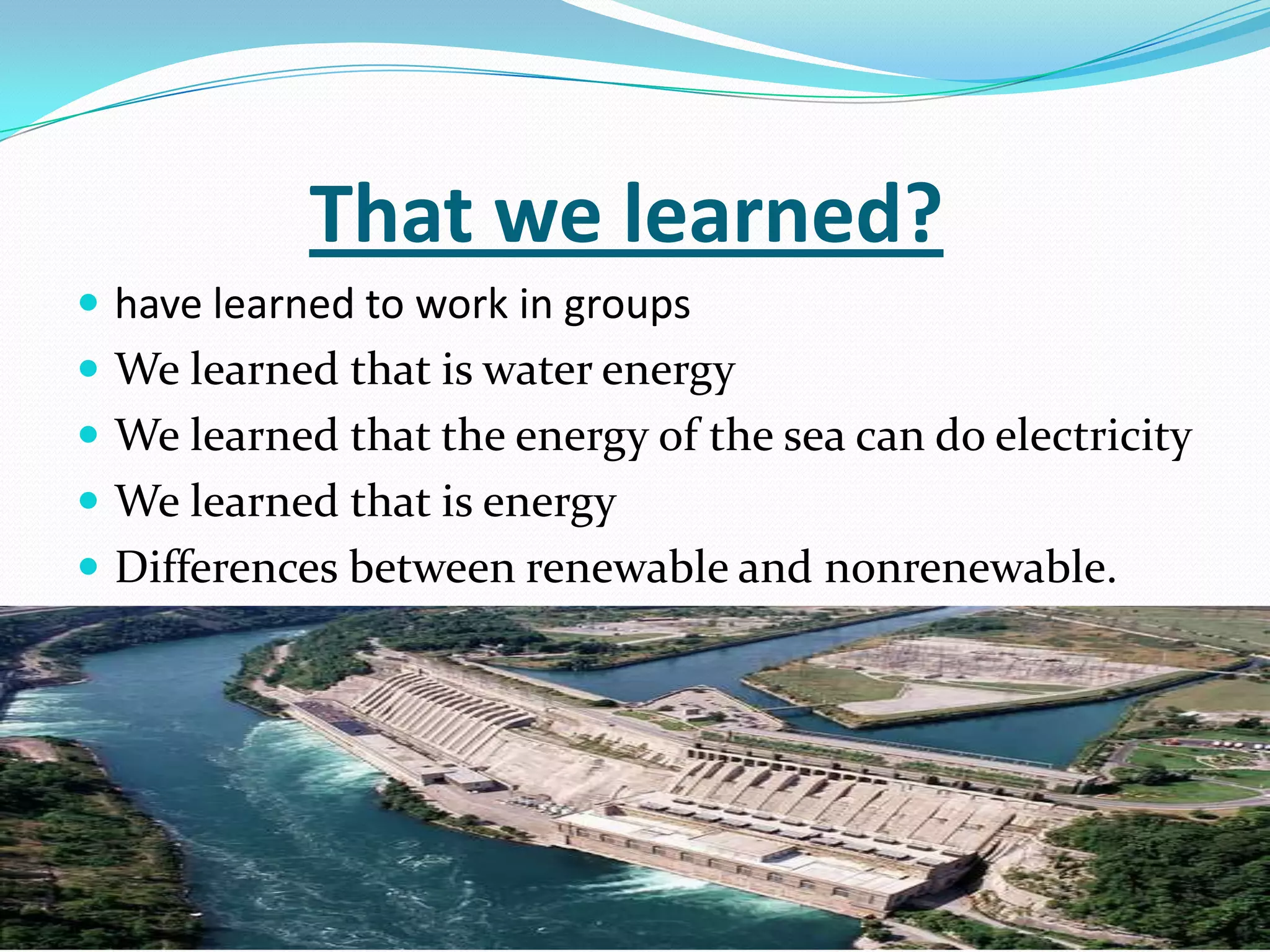 Power Point of Water Energy | PPTX