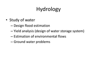 Water engineering | PPTX
