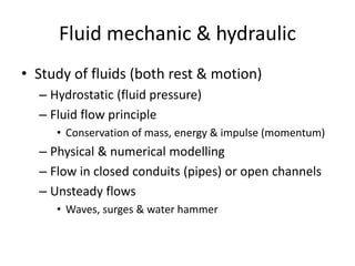 Water engineering | PPTX