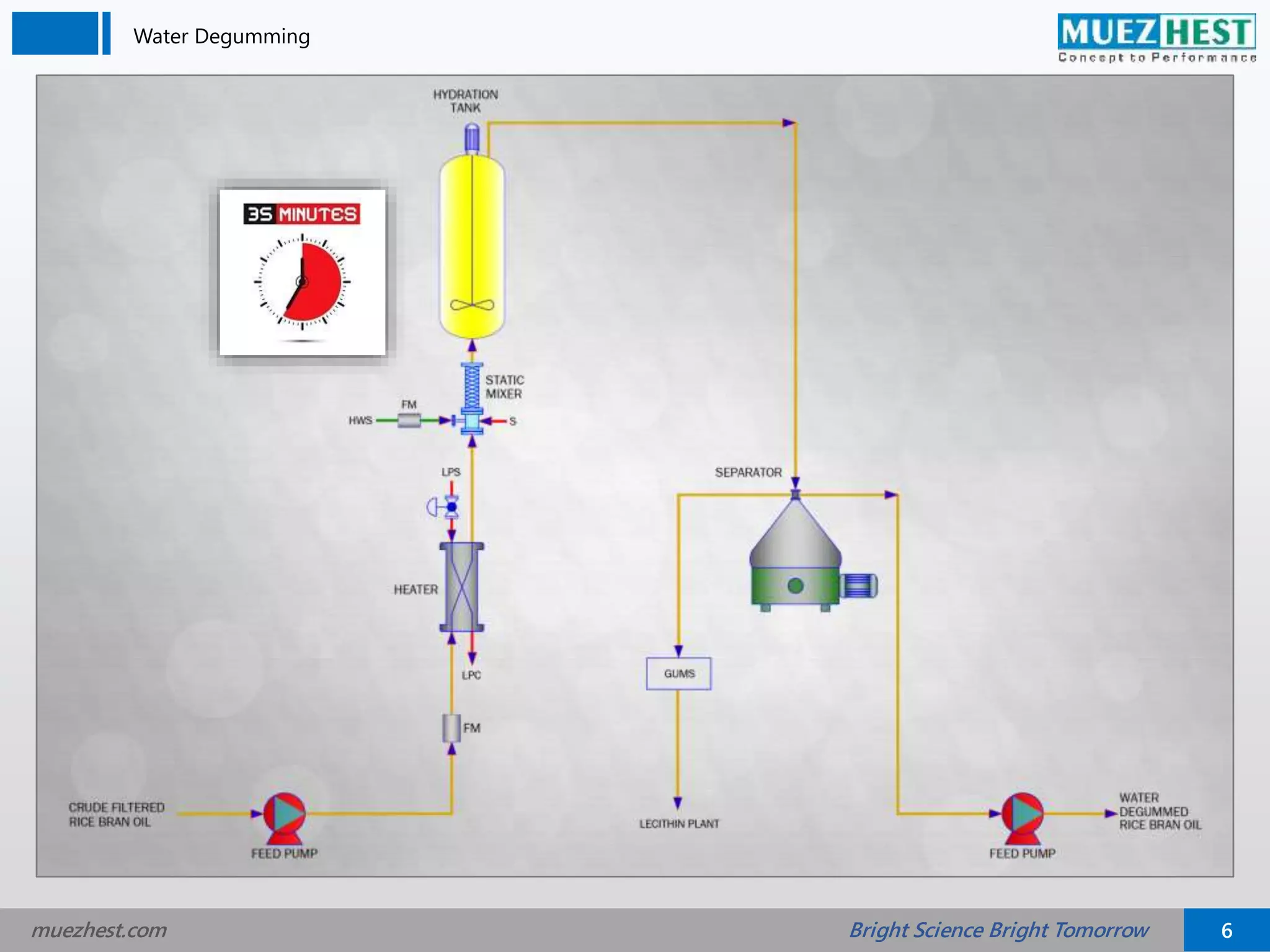 Water & Enzyme Assisted Degumming for Rice Bran Oil | PPTX