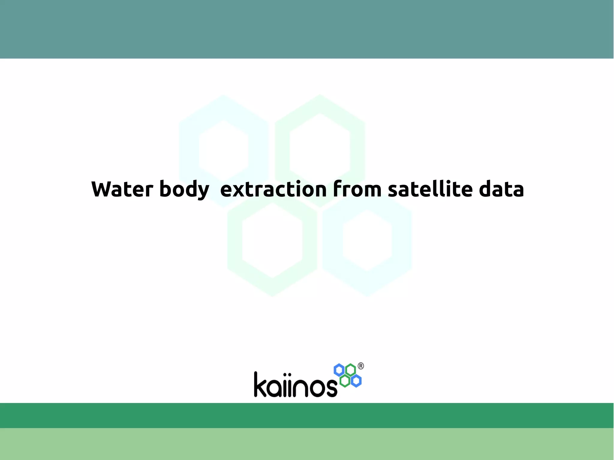 Extraction of surface water bodies using QGIS | PDF