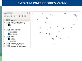 Extraction of surface water bodies using QGIS | PDF