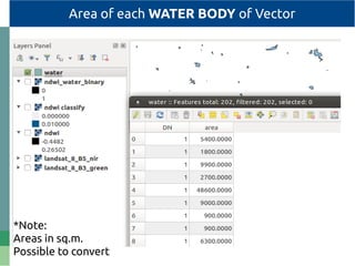 Extraction of surface water bodies using QGIS | PDF