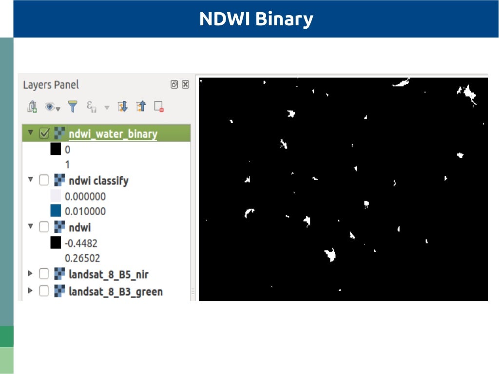 Extraction of surface water bodies using QGIS