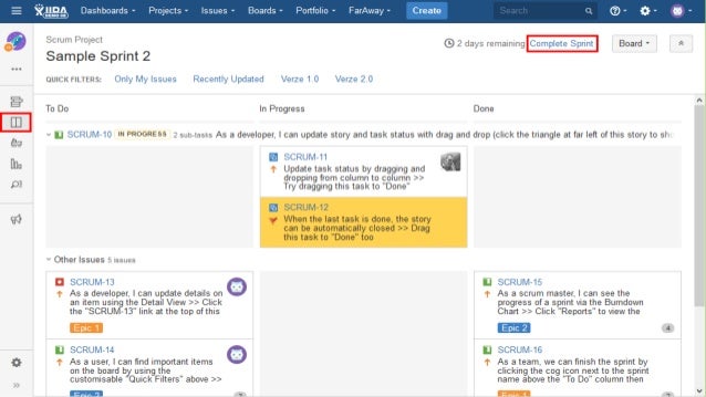 JIRA waterfall a agile