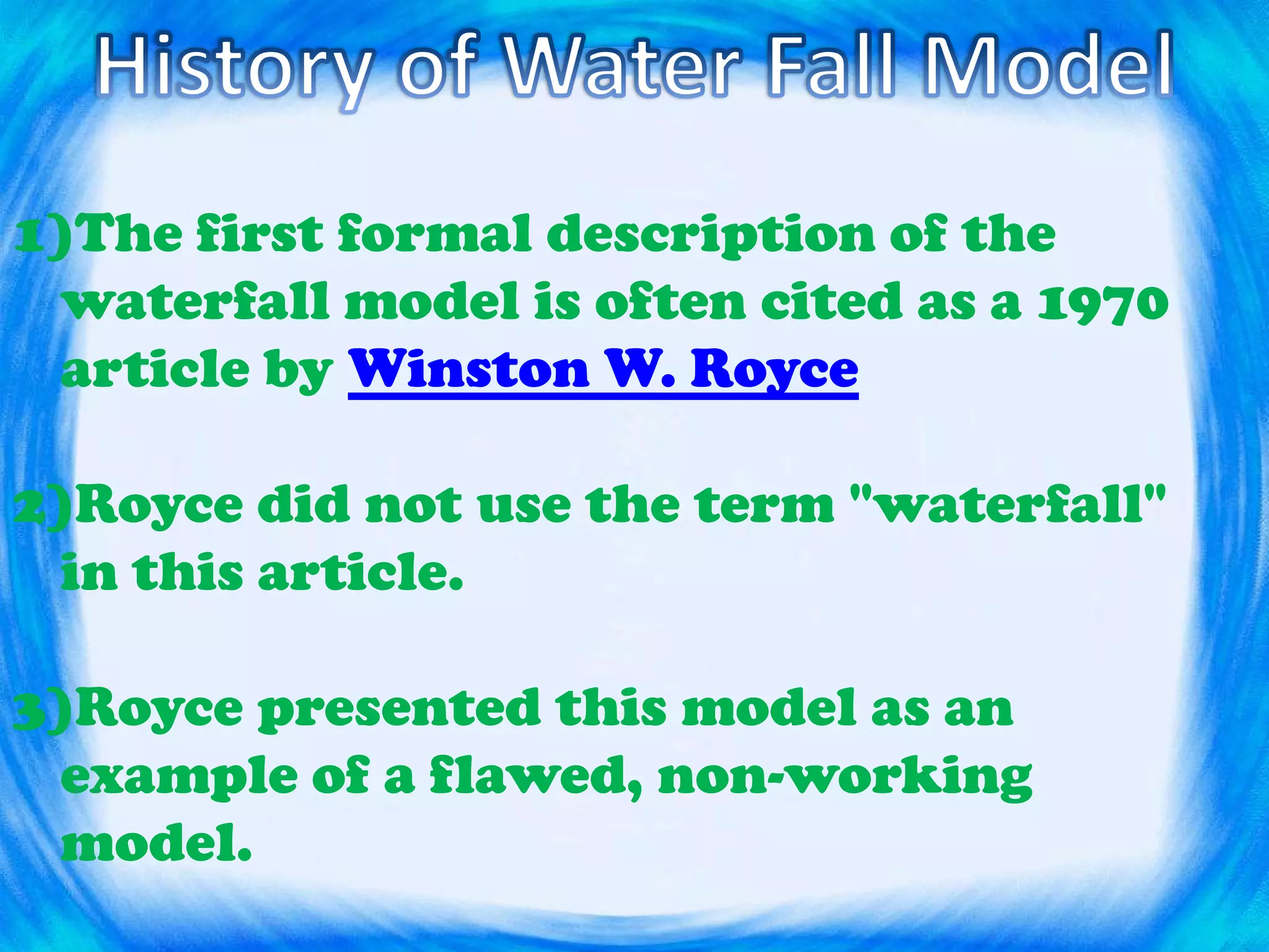 Waterfall model | PPTX