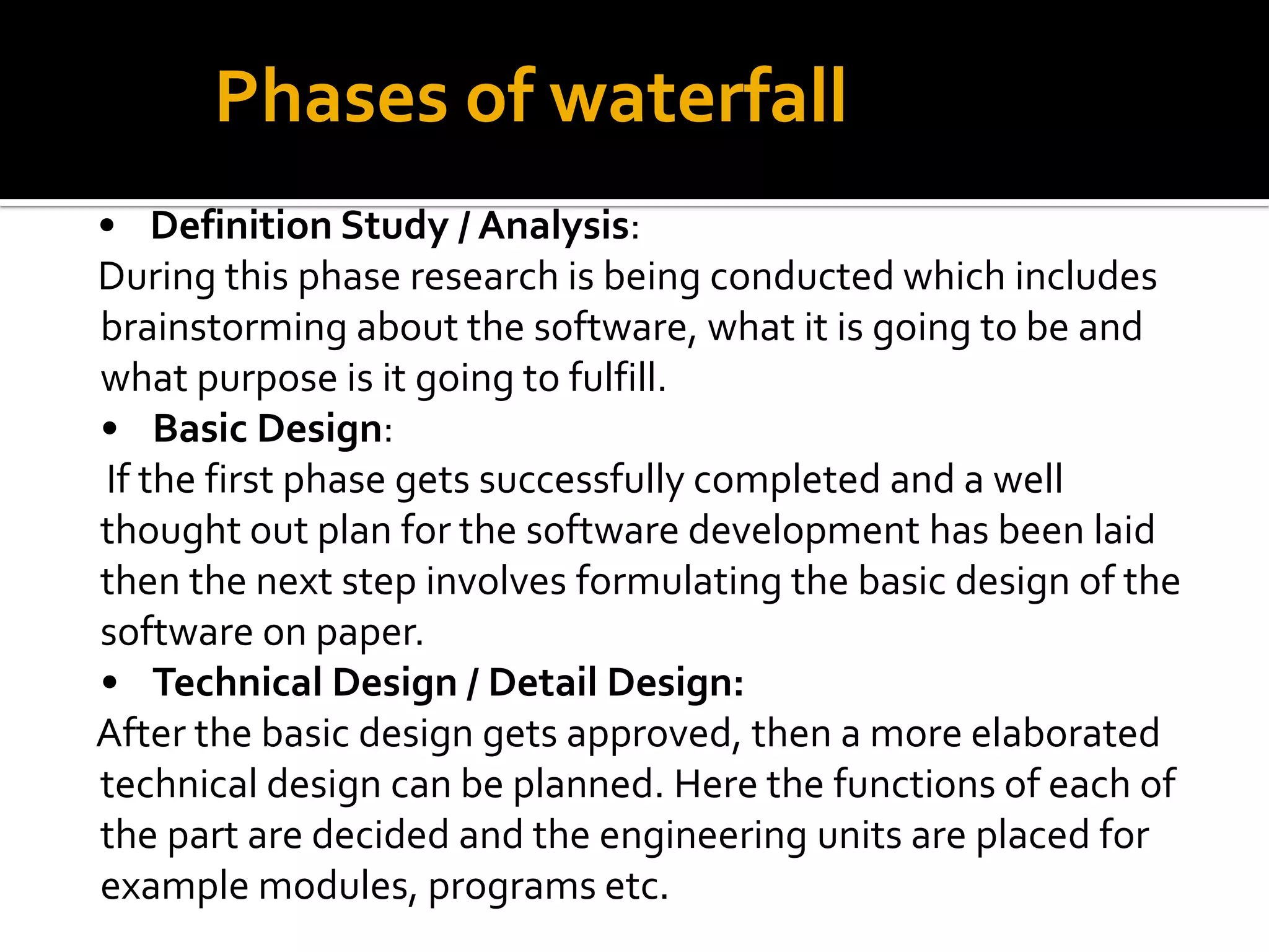 software project management Waterfall model | PPTX