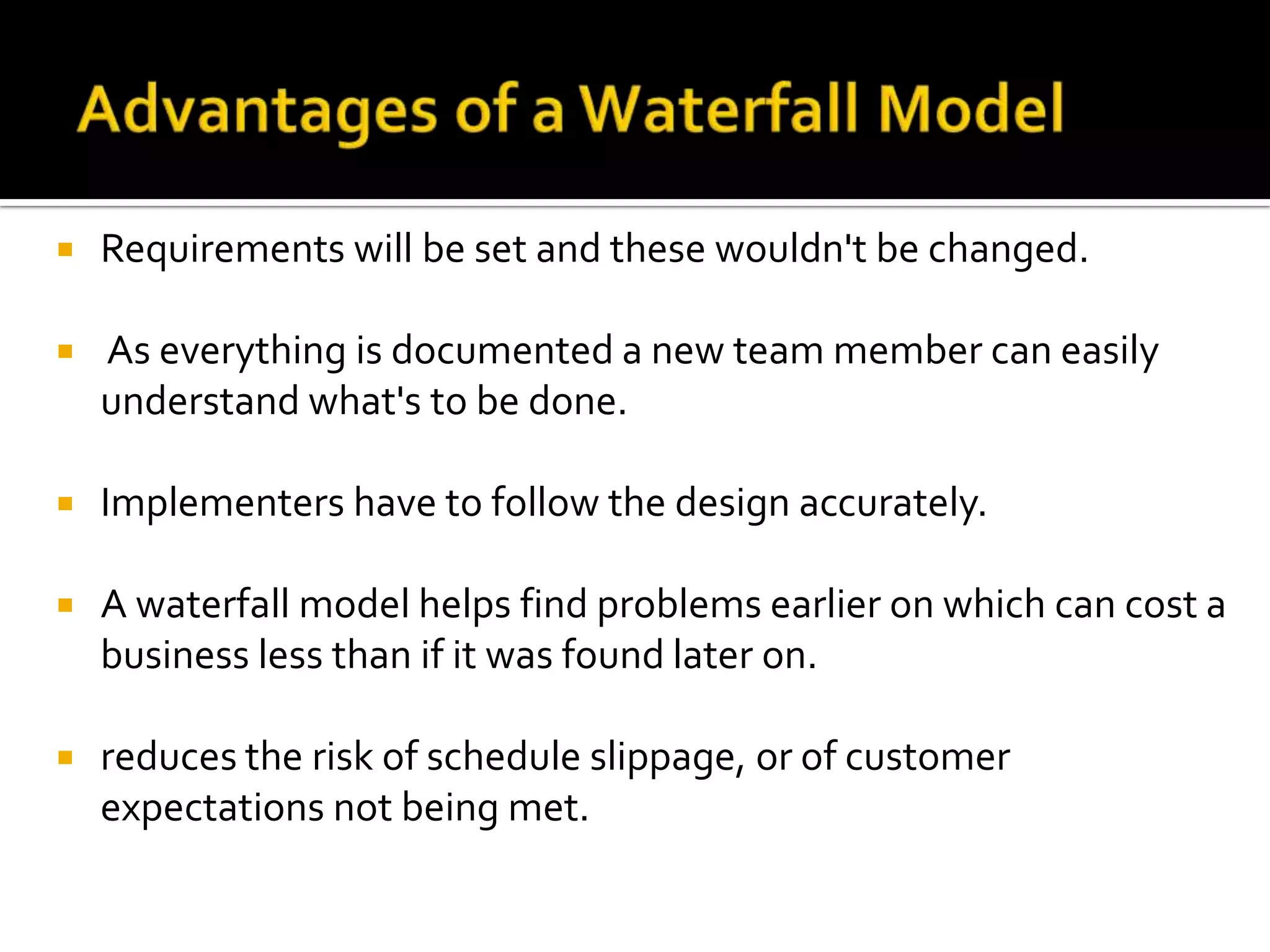software project management Waterfall model | PPTX