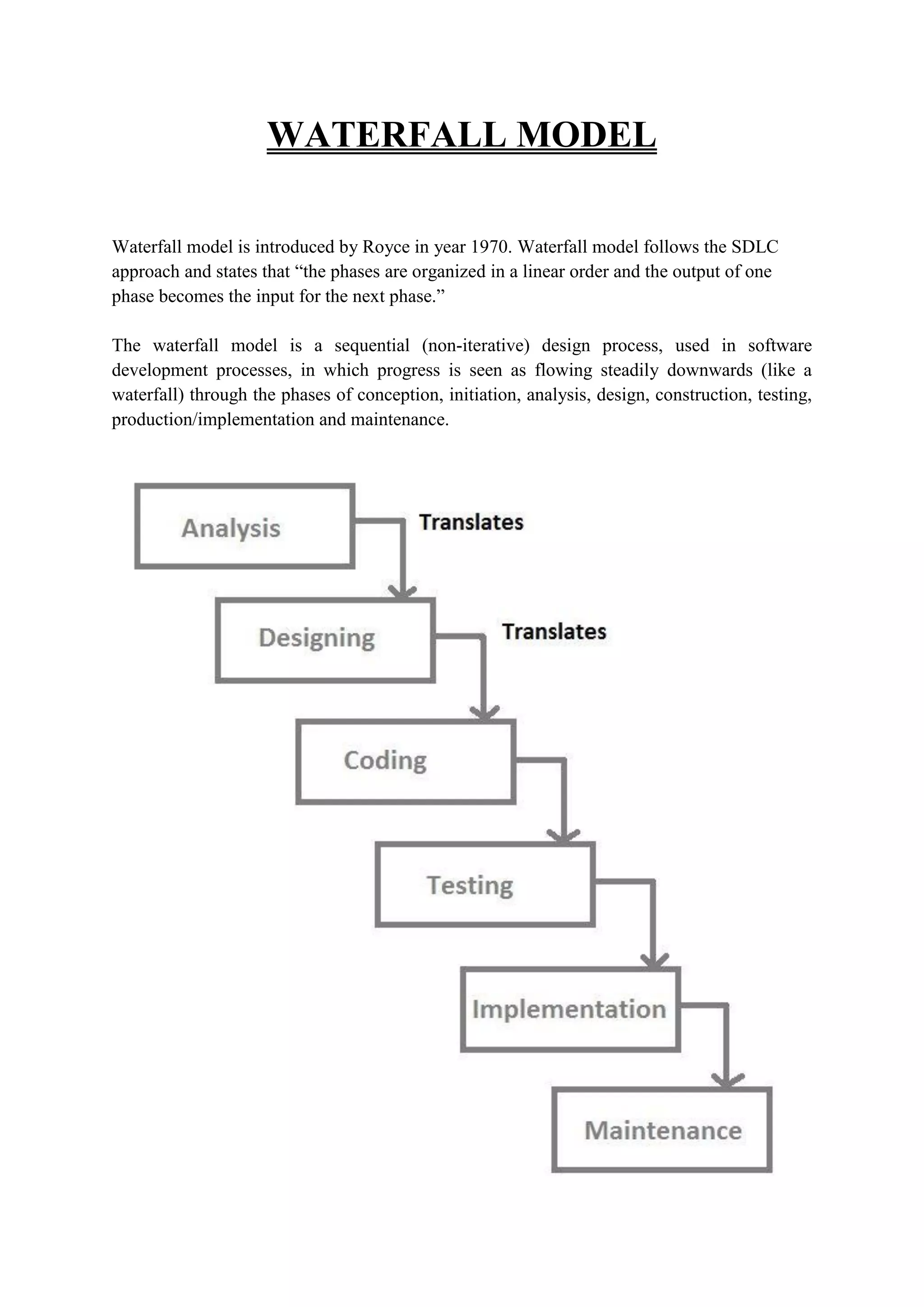 Waterfall model | PDF