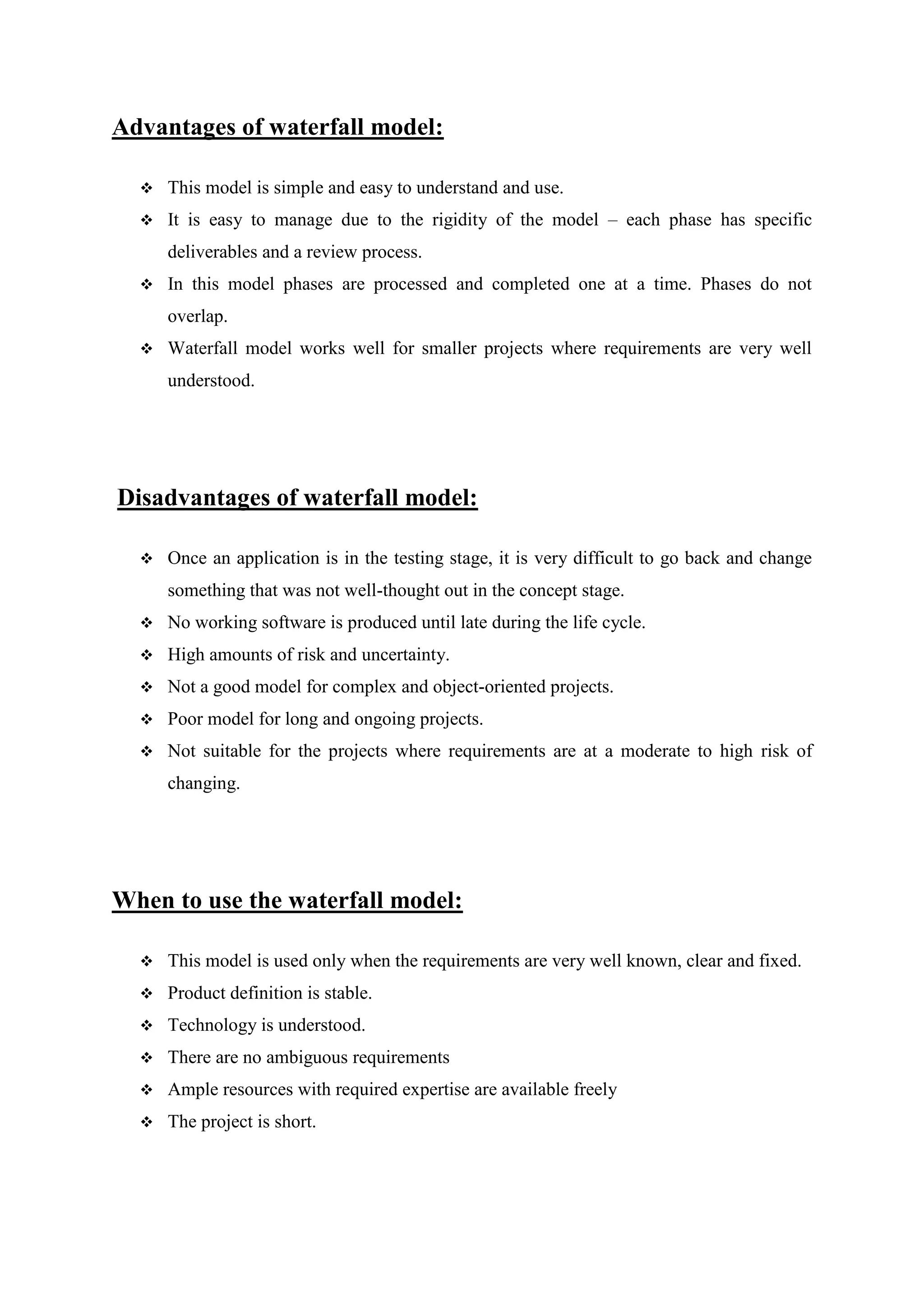 Waterfall model | PDF