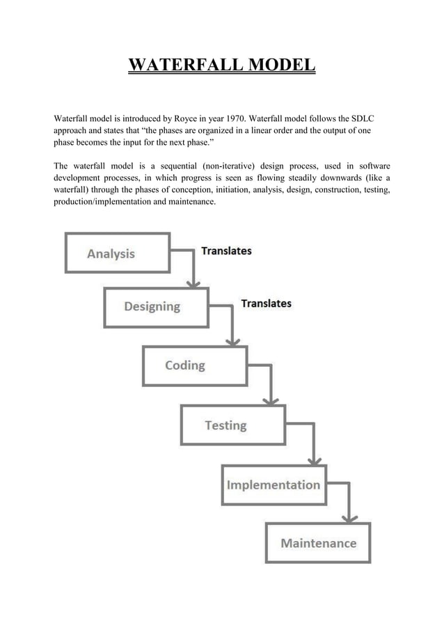 Waterfall model | PDF