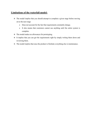 Waterfall model | PDF