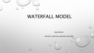 Waterfall model | PPTX