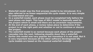 WATERFALL MODEL | PPTX