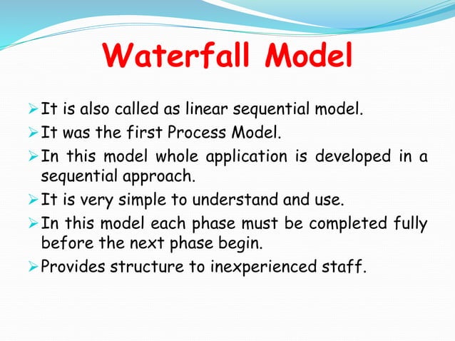 Waterfall Model PPT in Software Engineering | PPTX | Web Development ...