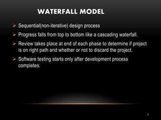 Waterfall model and spiral model | PPTX