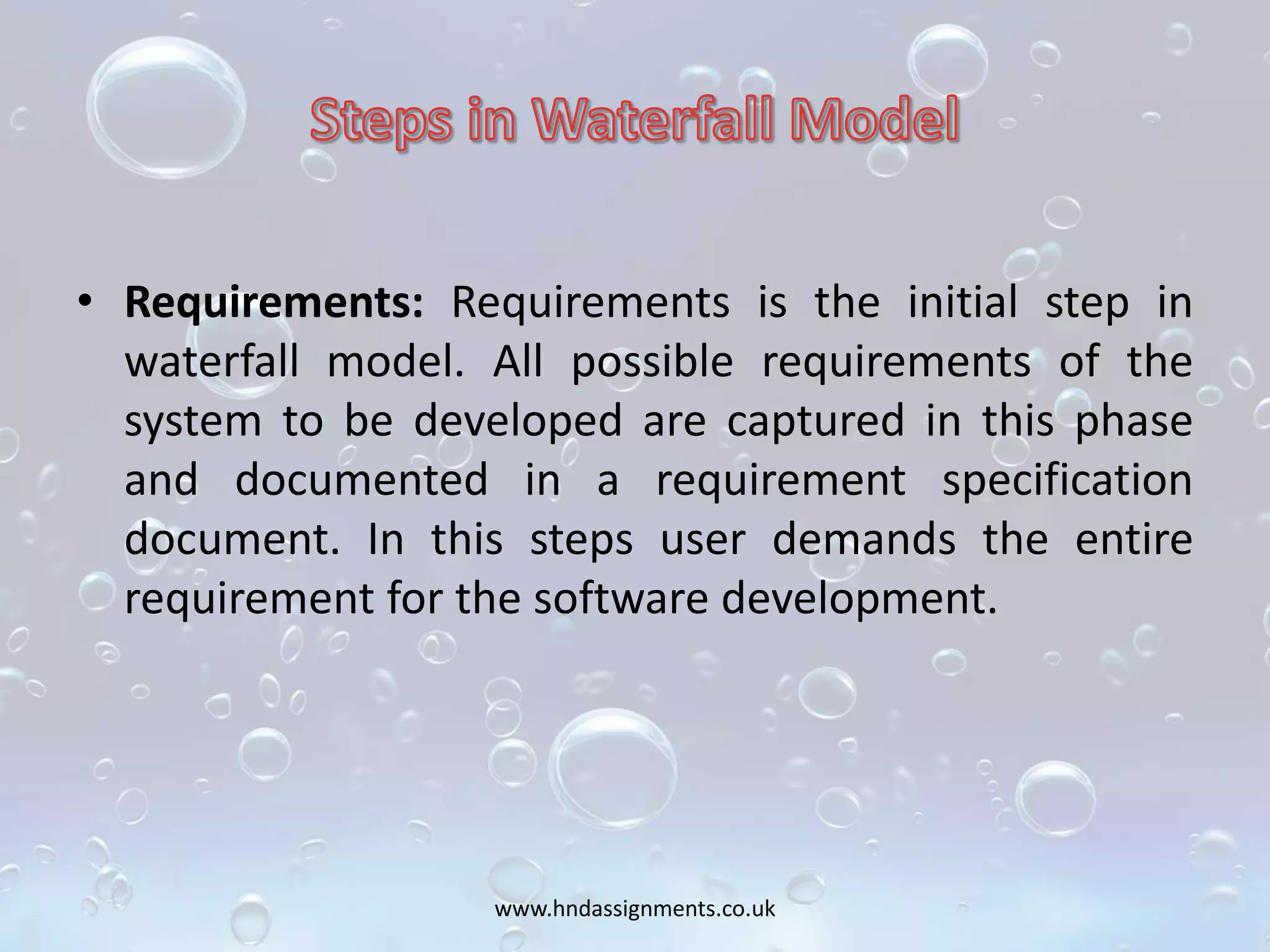 Waterfall model in SDLC | PPTX