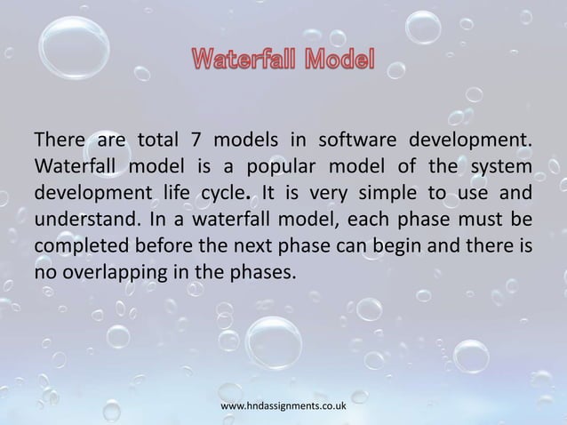 Waterfall model in SDLC | PPTX | Technology & Computing