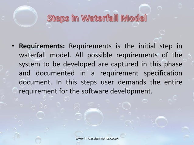 Waterfall model in SDLC | PPTX | Technology & Computing