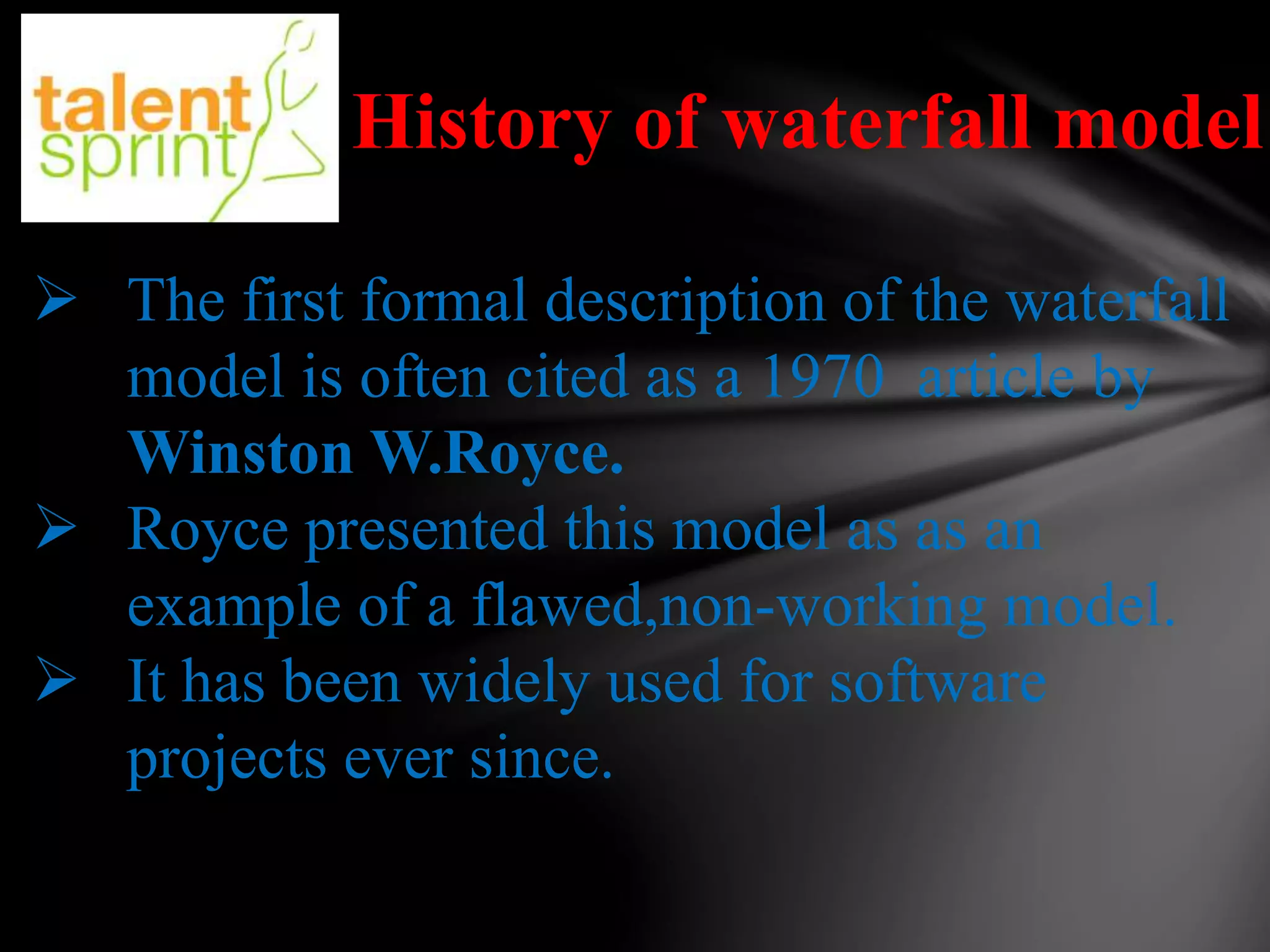 Waterfallmodelppt final-140209060959-phpapp01 | PPTX