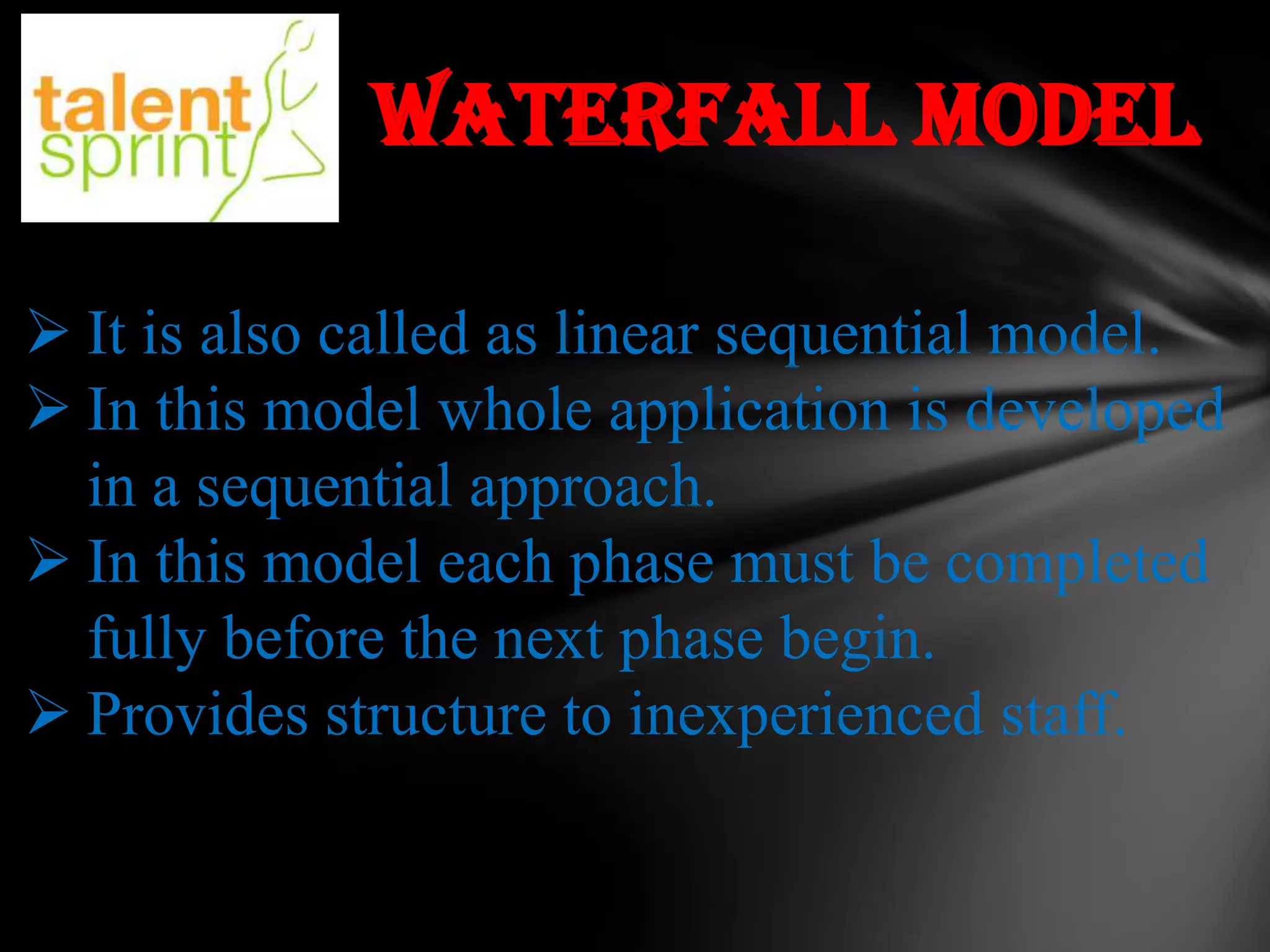 Waterfall model ppt final | PPTX