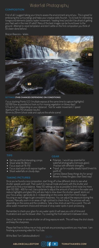 Waterfall photography tips & tricks | PDF