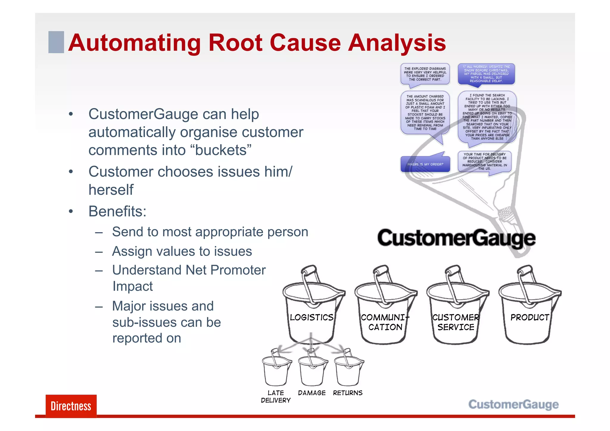 Net Promoter Score: Automatic Root Cause Analysis with a Waterfall chart | PPT