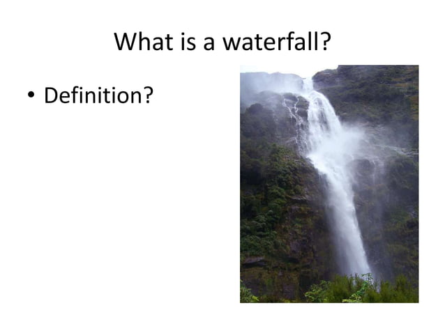 Waterfalls db lesson | PPT