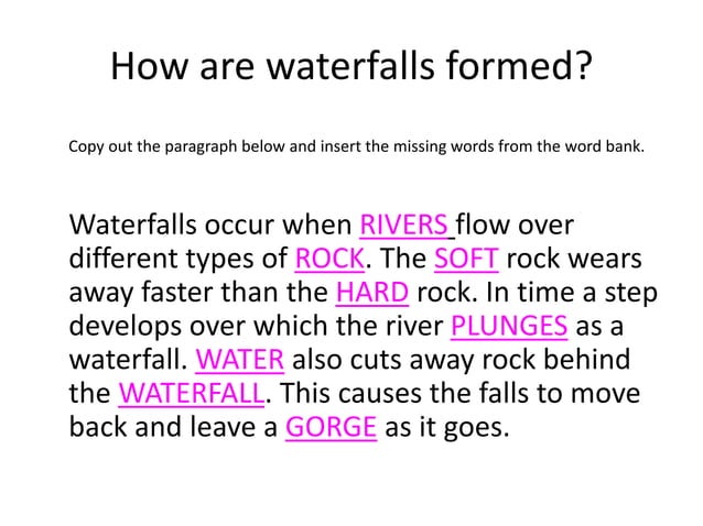 Waterfalls db lesson | PPT