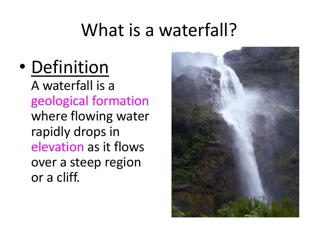 Waterfalls db lesson