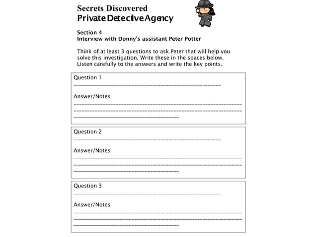 Waterfalls Mystery - student and teacher sheets | PPT