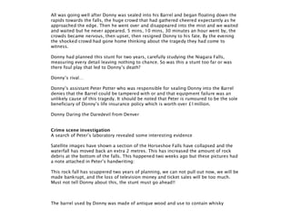 Waterfalls Mystery - student and teacher sheets | PPT