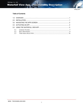 Waterfall View App – Functionality Description | PDF
