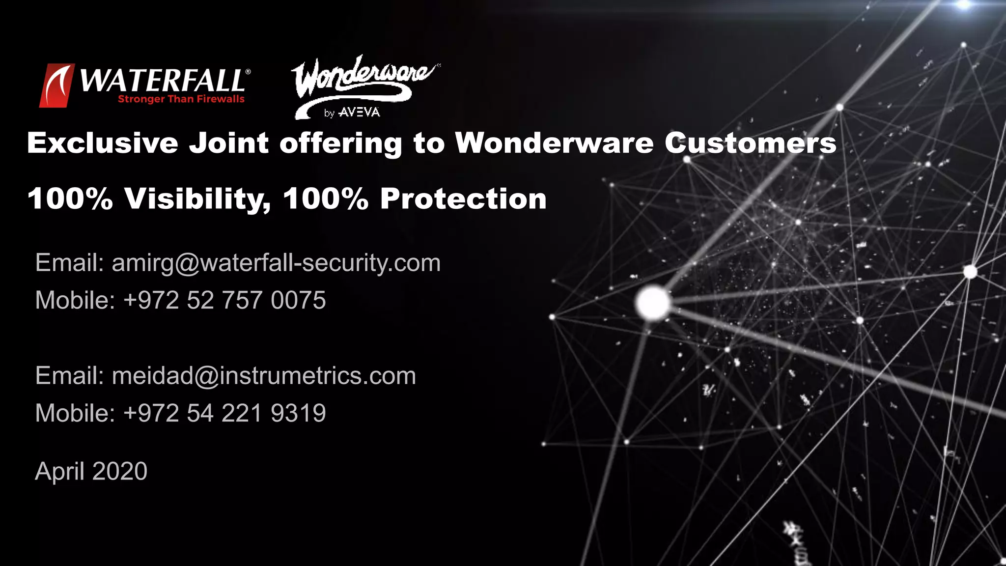 Waterfall Wonderware Joint Offering | PPT