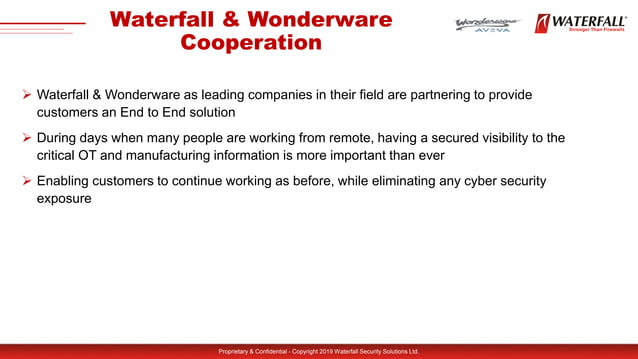 Waterfall Wonderware Joint Offering | PPT