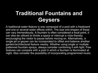 Water Feature Types | PDF