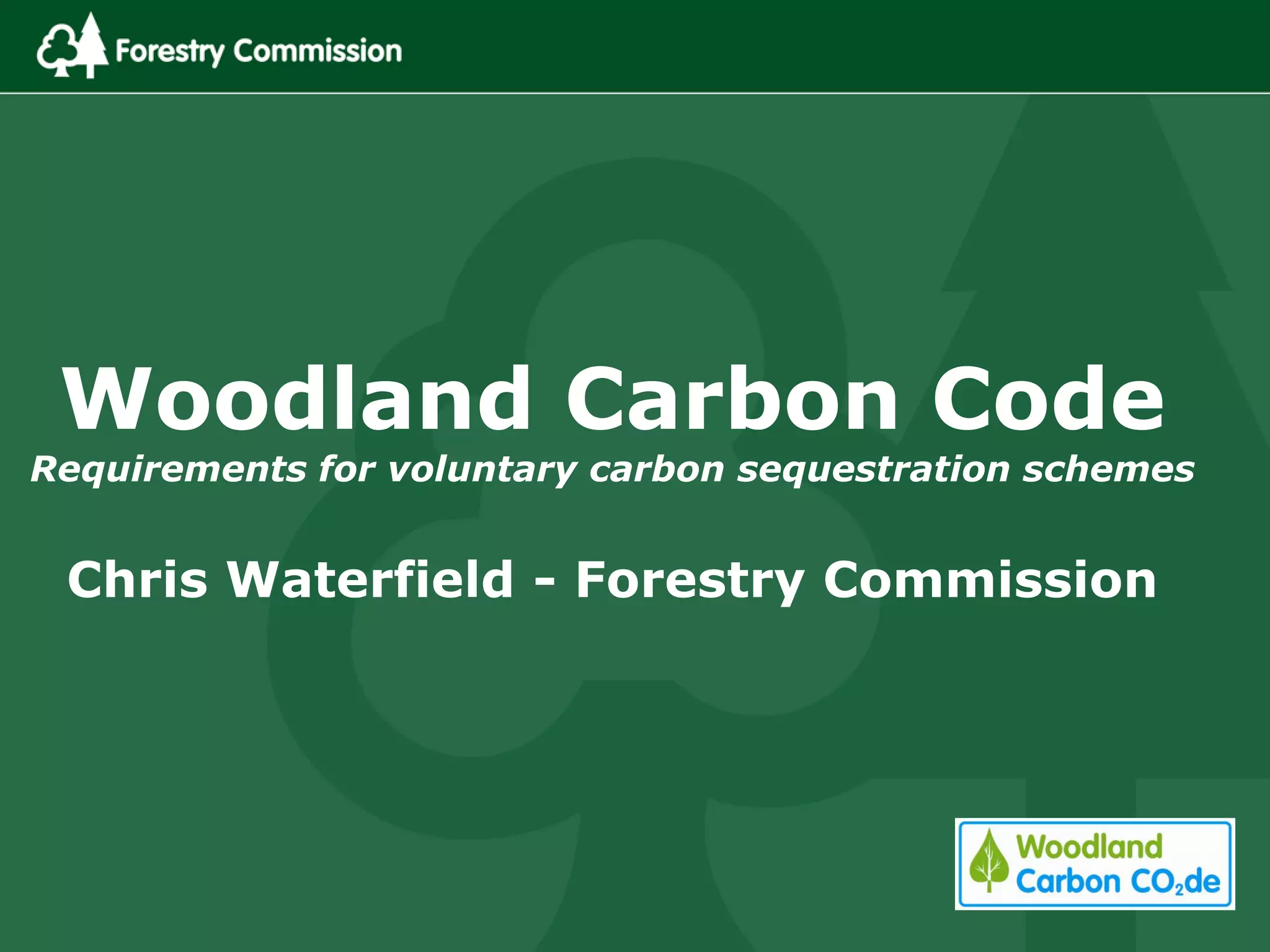 Development of carbon code – experience from forestry | PDF