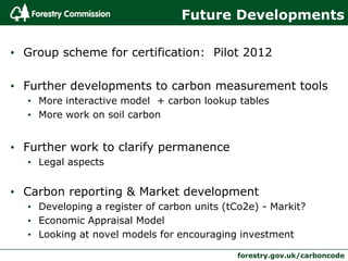 Development of carbon code – experience from forestry | PPT