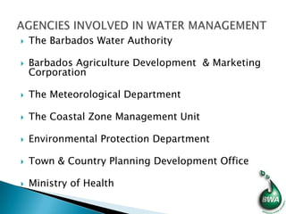Water financing: The Barbados Experience | PPTX