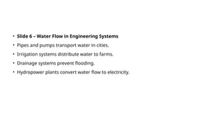Water Flow- Understanding How Water Moves in Nature and Systems | PPTX