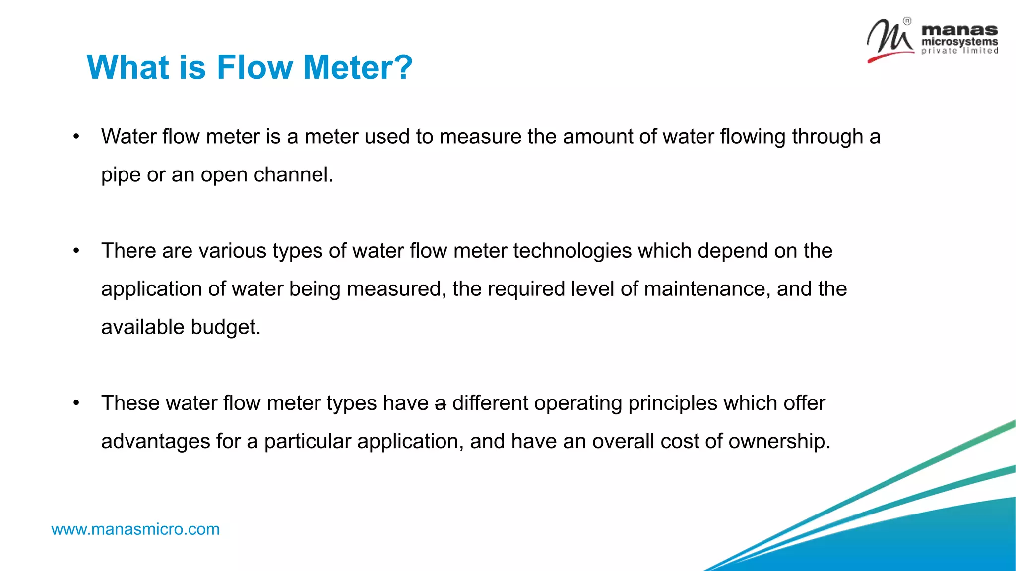 Water flow meter and working principle.pptx