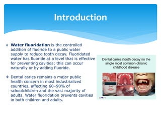 Water fluoridation | PPT