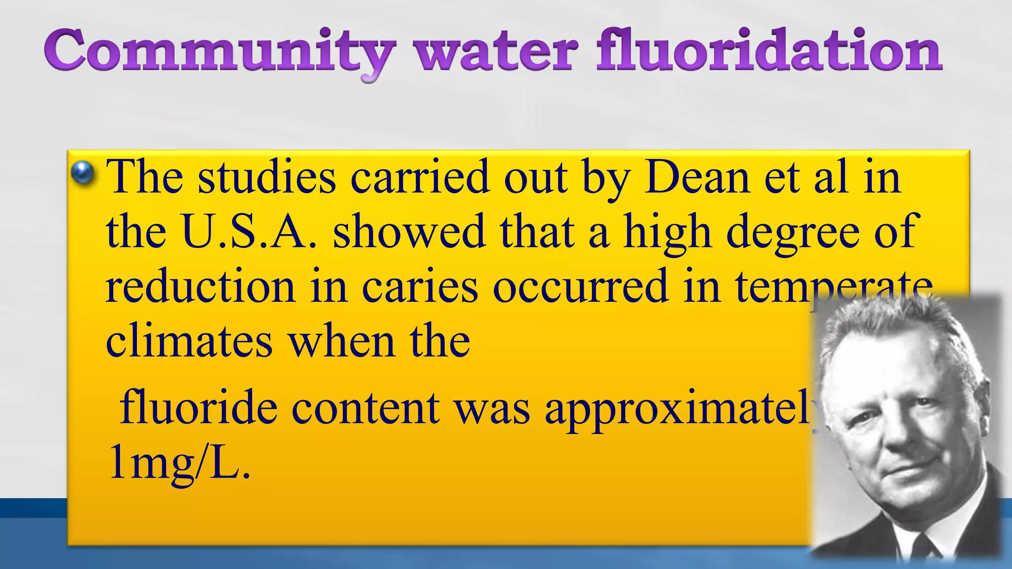 Water fluoridation & defluoridation | PPT