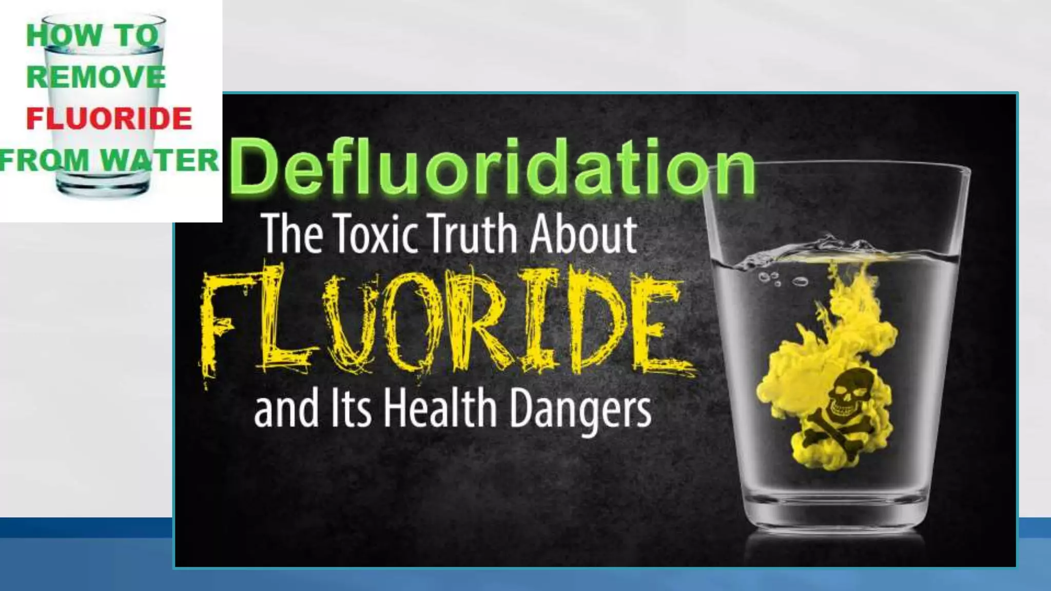 Water fluoridation & defluoridation | PPTX