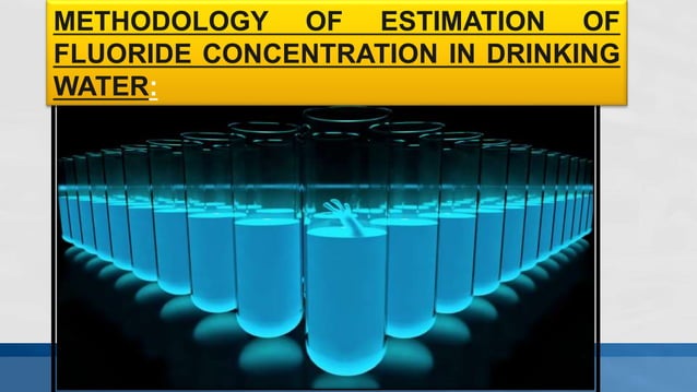 Water fluoridation & defluoridation | PPT