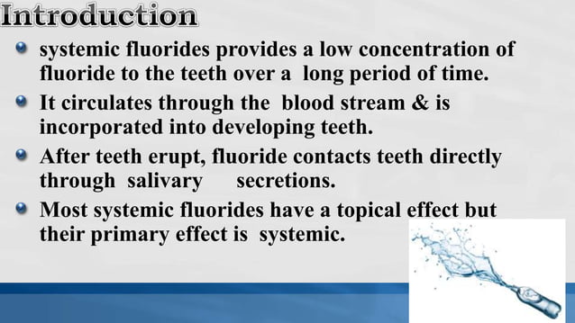 Water fluoridation & defluoridation | PPTX