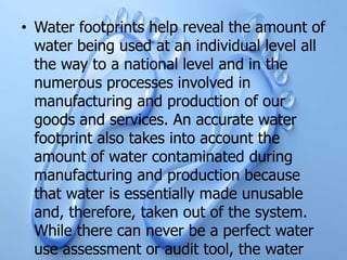 Water footprint | PPTX