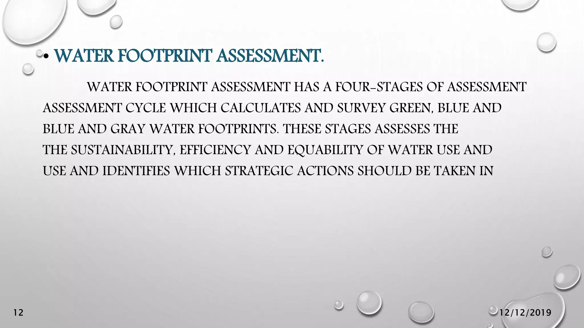 Water footprint | PPTX
