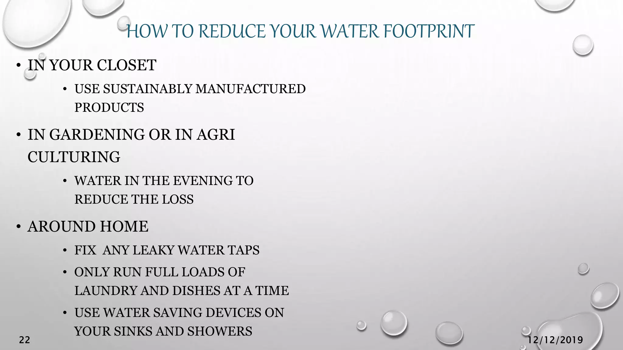 Water footprint | PPTX